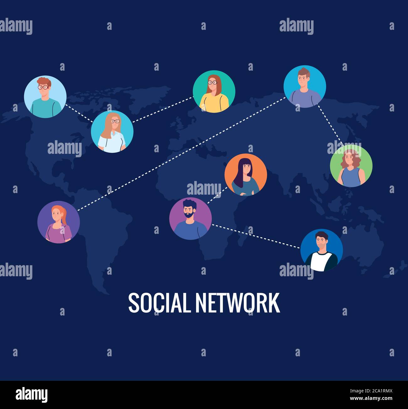 social media network, people connected for digital, interactive ...