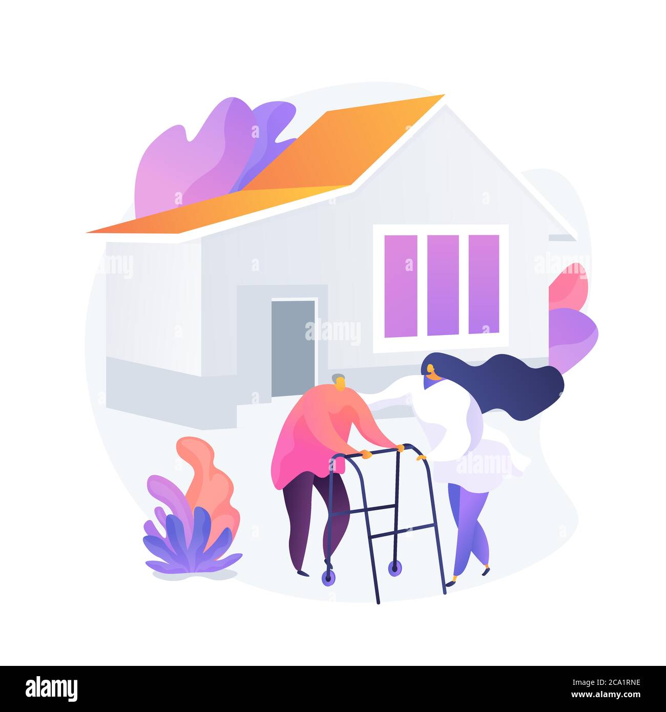 Nursing home vector concept metaphor Stock Vector Image & Art - Alamy