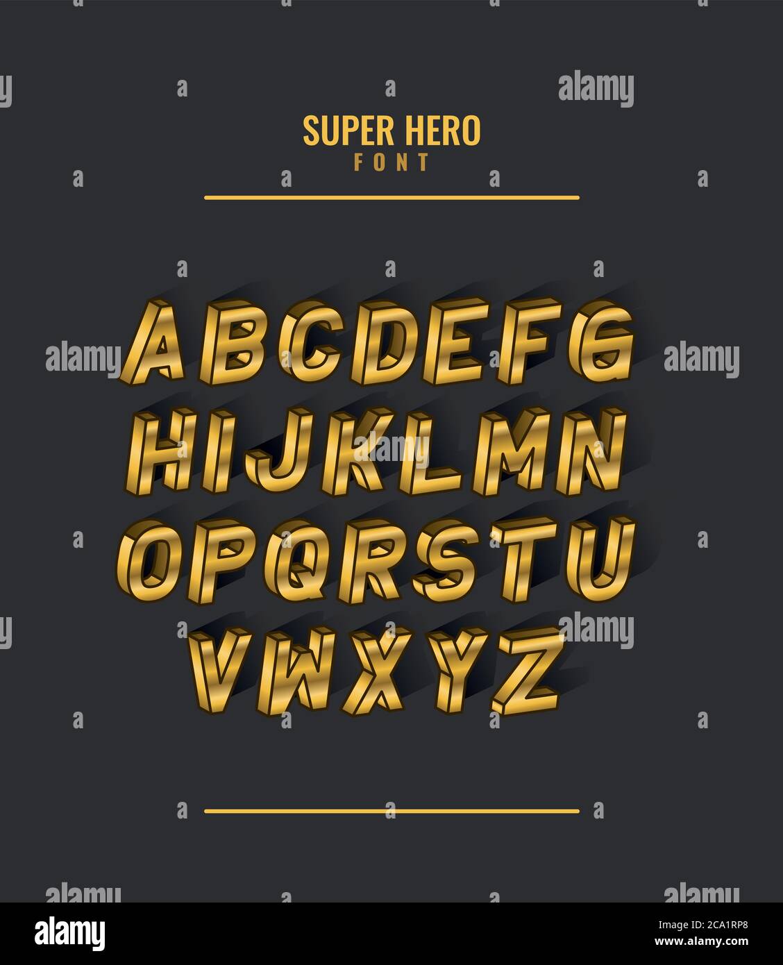 super hero font and alphabet design, typography retro and comic theme ...