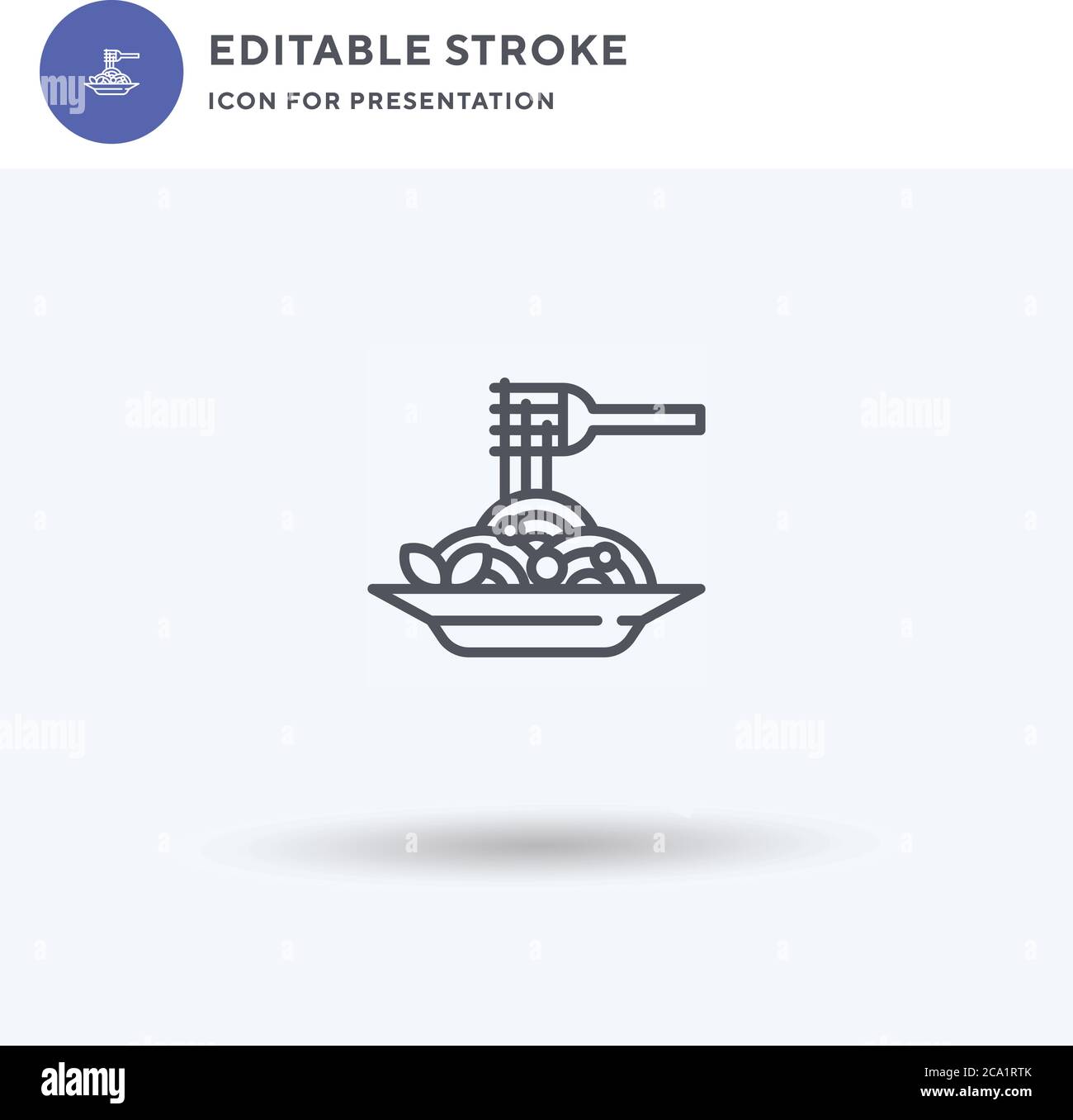 Pasta icon vector, filled flat sign, solid pictogram isolated on white ...