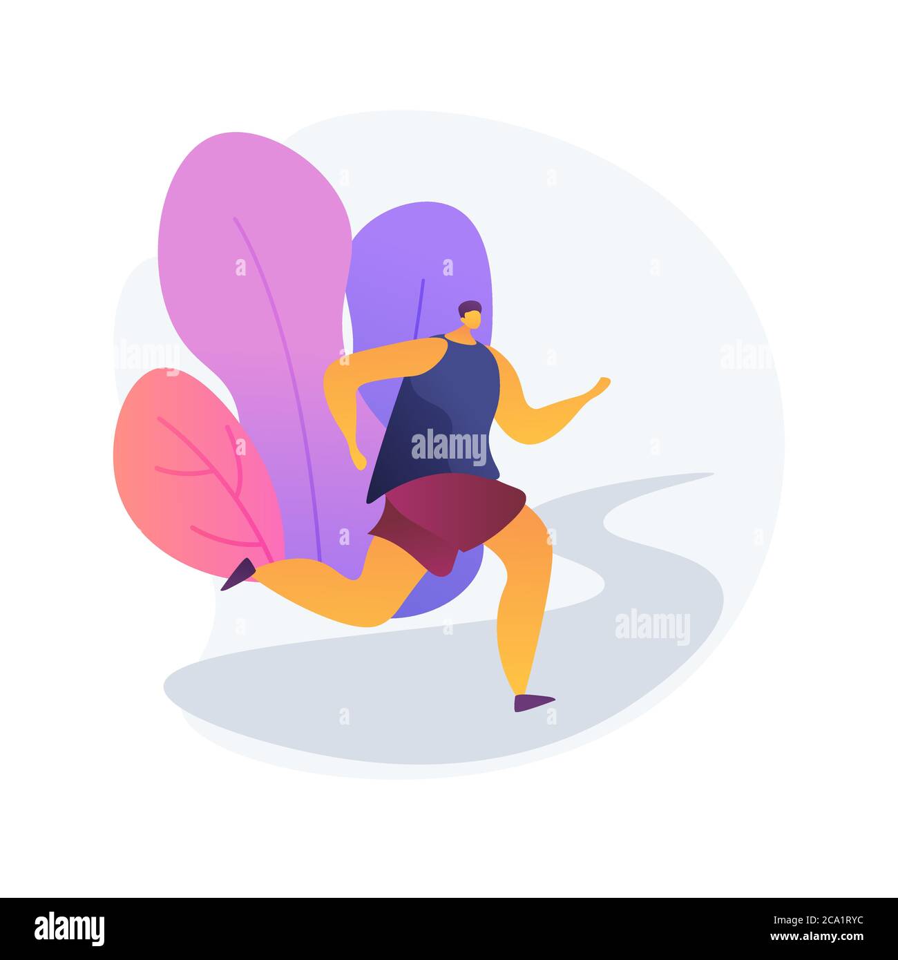 Outdoor workout isolated cartoon Stock Vector Images - Alamy