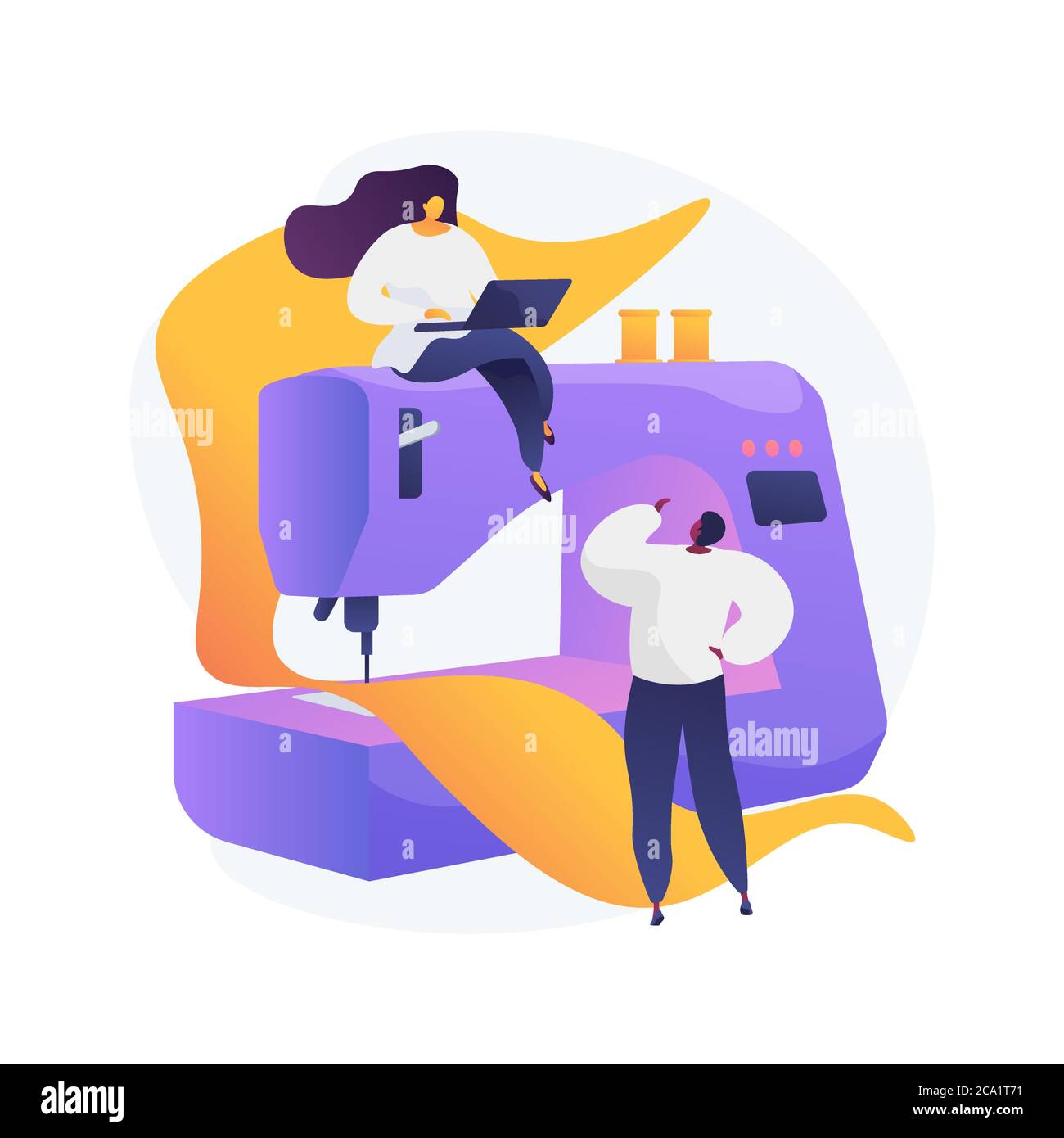 Sewing classes vector concept metaphor Stock Vector Image & Art - Alamy