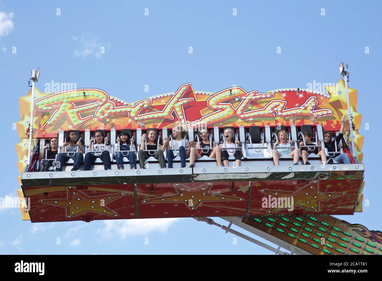 The Rock Star fairground ride at the Sydney Royal Easter Show Stock ...
