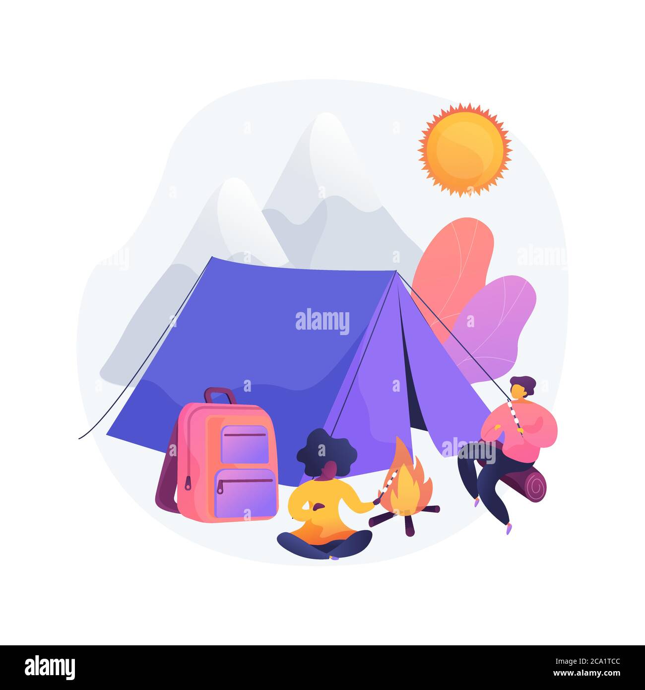 Summer Camping Vector Concept Metaphor Stock Vector Image And Art Alamy