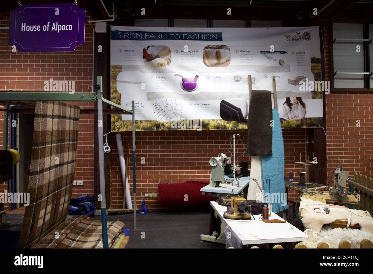 House of Alpaca display at the Sydney Royal Easter Show Stock Photo - Alamy