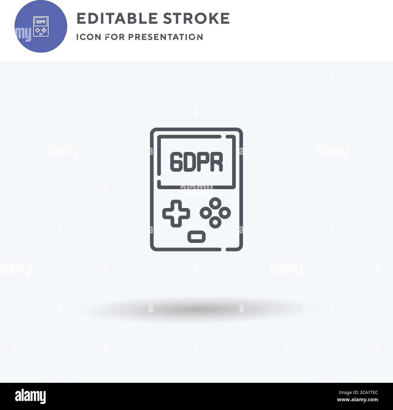 Gameboy icon vector, filled flat sign, solid pictogram isolated on ...