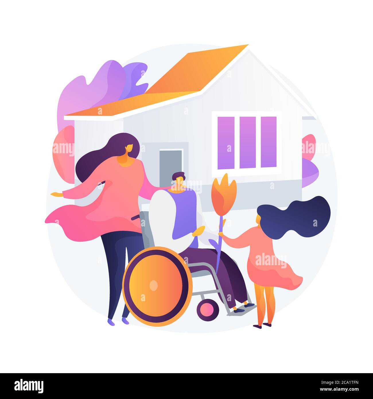 Family care and support vector concept metaphor Stock Vector Image ...