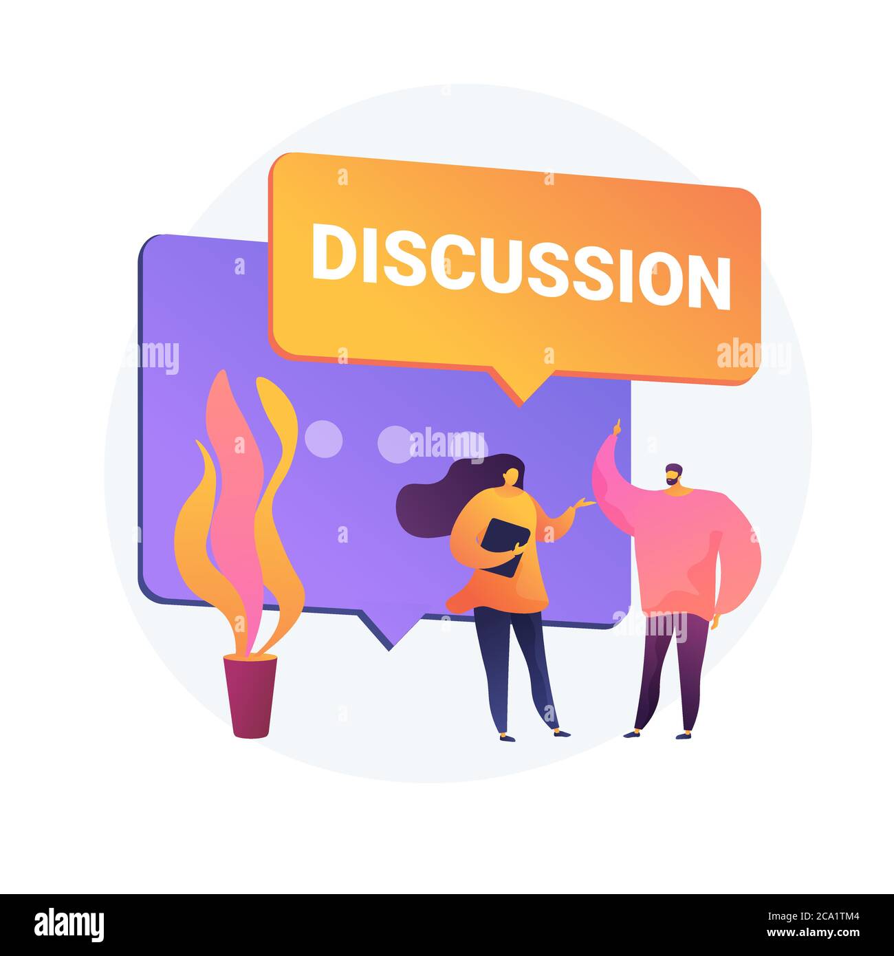Business discussion vector concept metaphor Stock Vector Image & Art ...