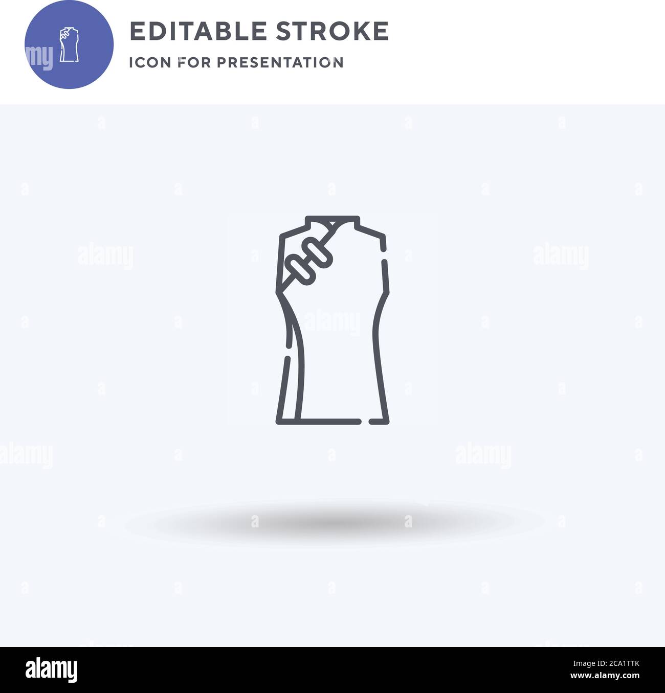 Chinese Dress icon vector, filled flat sign, solid pictogram isolated ...