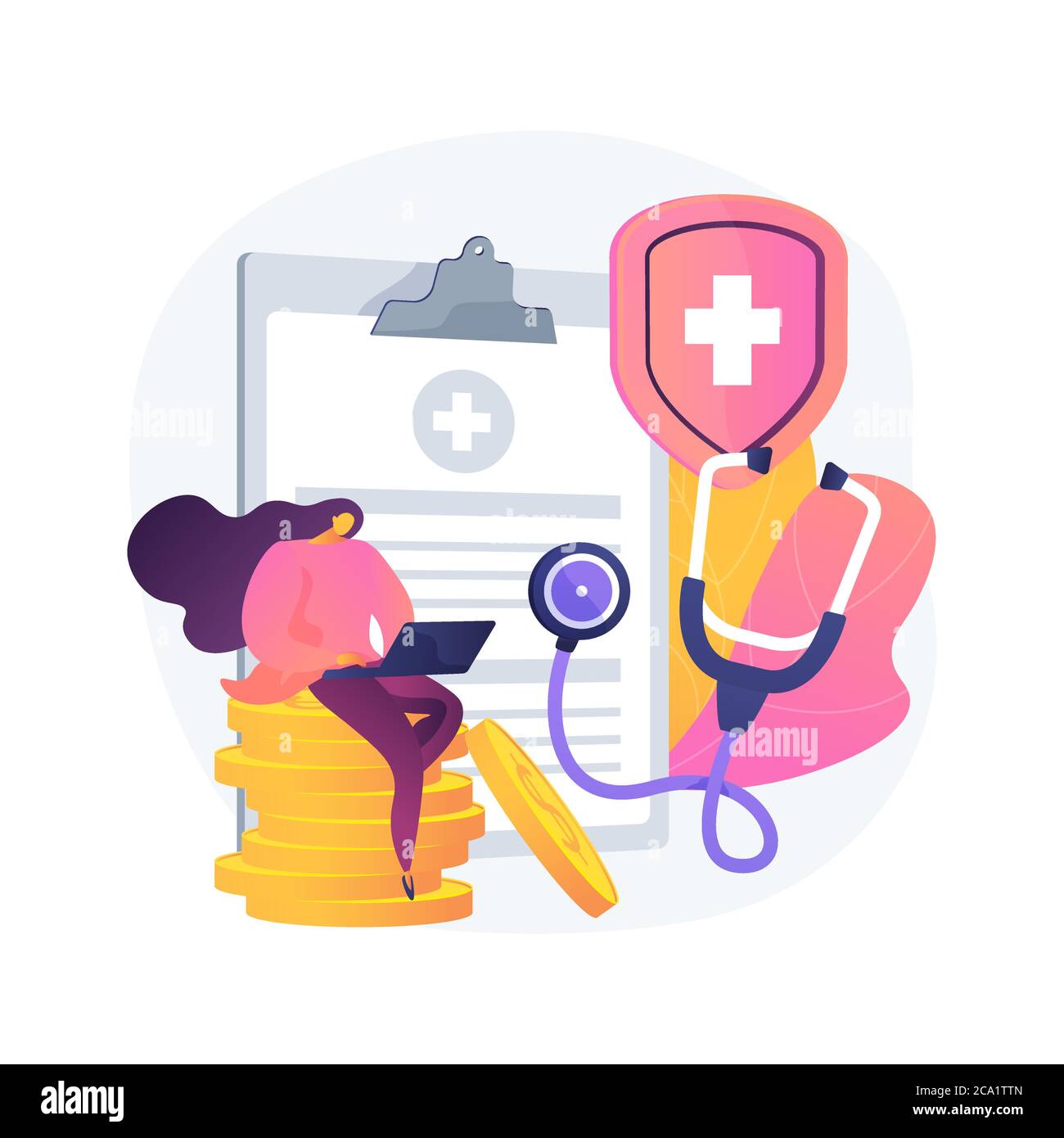 Health insurance abstract concept vector illustration Stock Vector ...