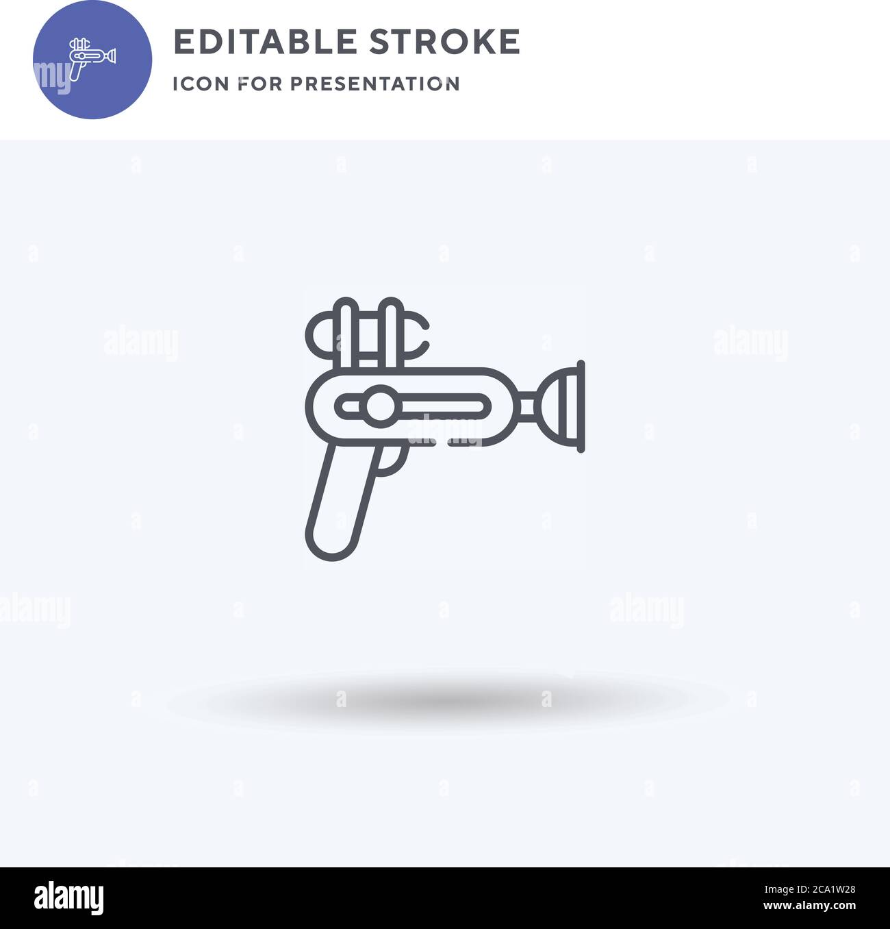 Blaster icon vector, filled flat sign, solid pictogram isolated on ...