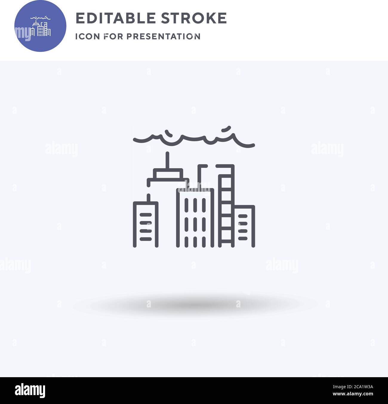Air pollution icon filled hi-res stock photography and images - Alamy