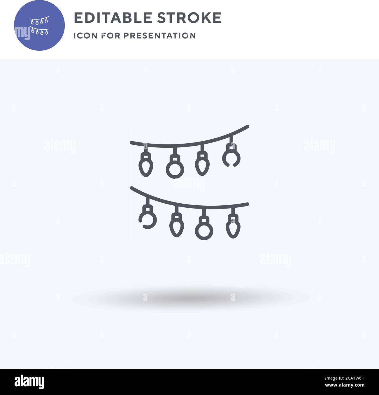 Lights icon vector, filled flat sign, solid pictogram isolated on white ...