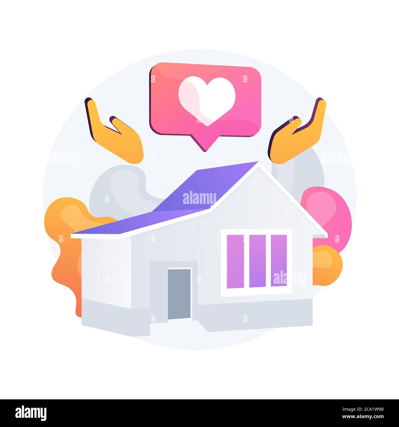Home help abstract concept vector illustration Stock Vector Image & Art ...