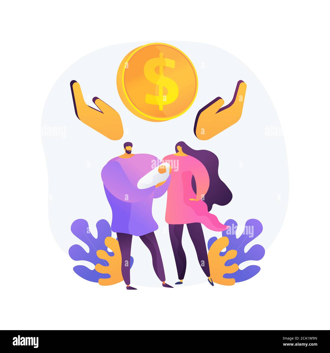 Social assistance abstract concept vector illustration Stock Vector ...