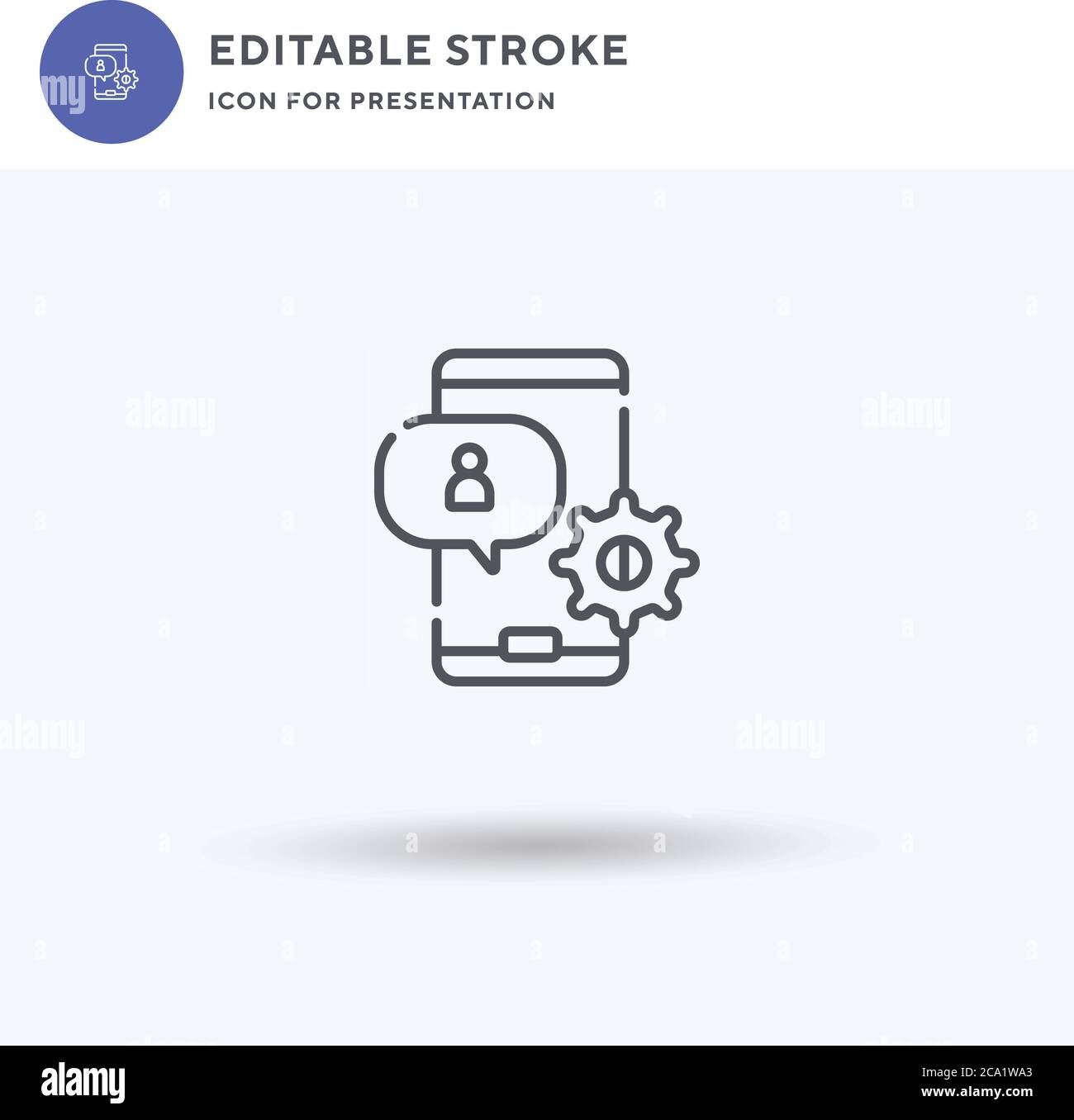 Configuration icon vector, filled flat sign, solid pictogram isolated ...