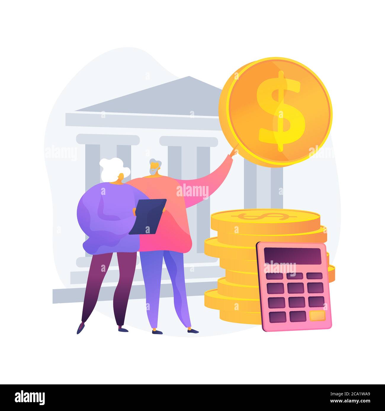 pension scheme abstract concept vector illustration Stock Vector Image ...