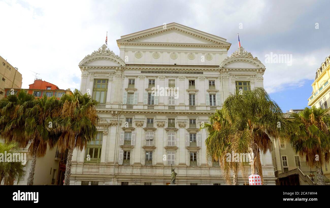 Opera of Nice at the Cote D Azur - CITY OF NICE, FRANCE - JULY 10, 2020 ...