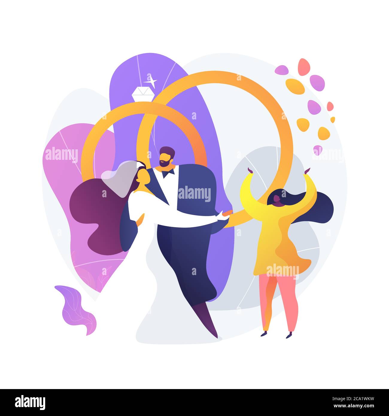 Wedding ceremony vector concept metaphor Stock Vector Image & Art - Alamy