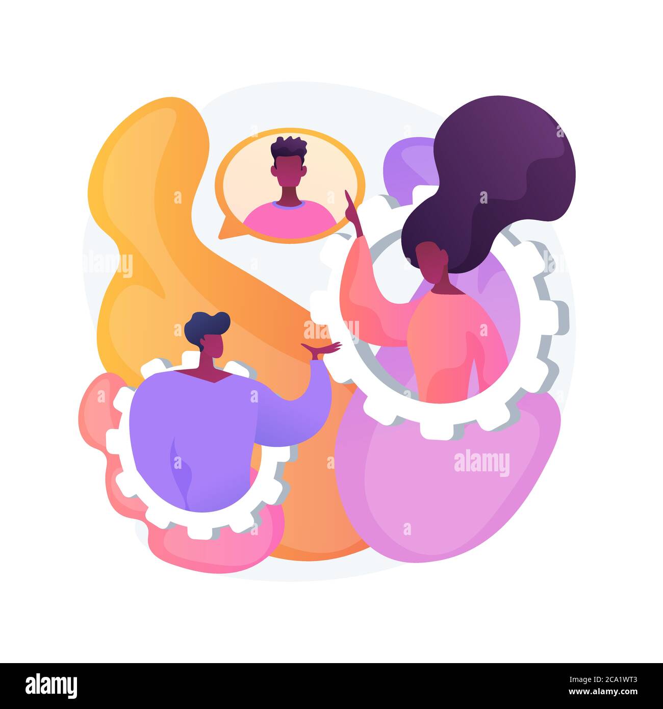 Social behaviour abstract concept vector illustration Stock Vector ...