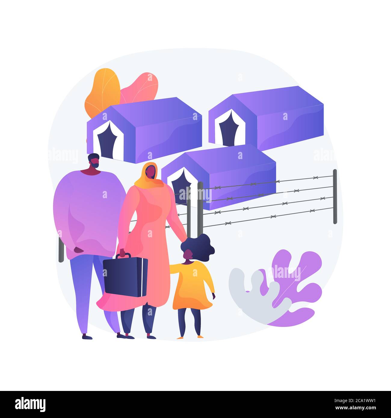 Frontier migration abstract concept vector illustration Stock Vector ... Frontier migration abstract concept vector illustration Stock Vector ...