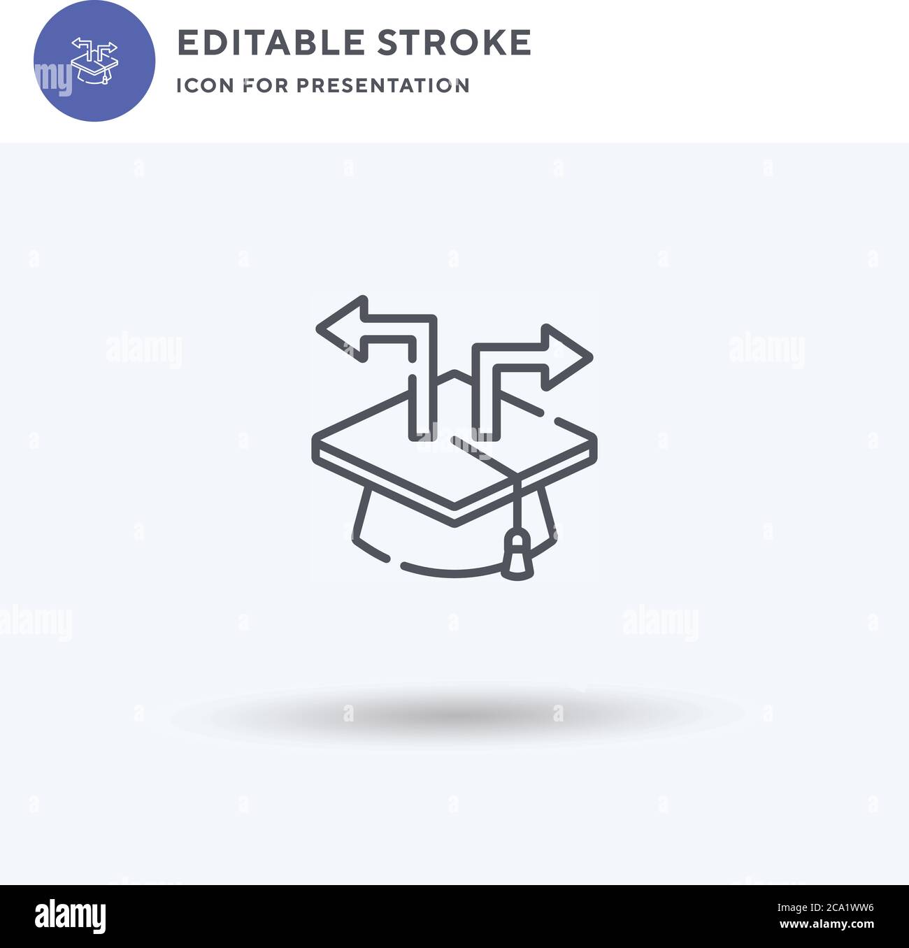 Career Choice icon vector, filled flat sign, solid pictogram isolated ...