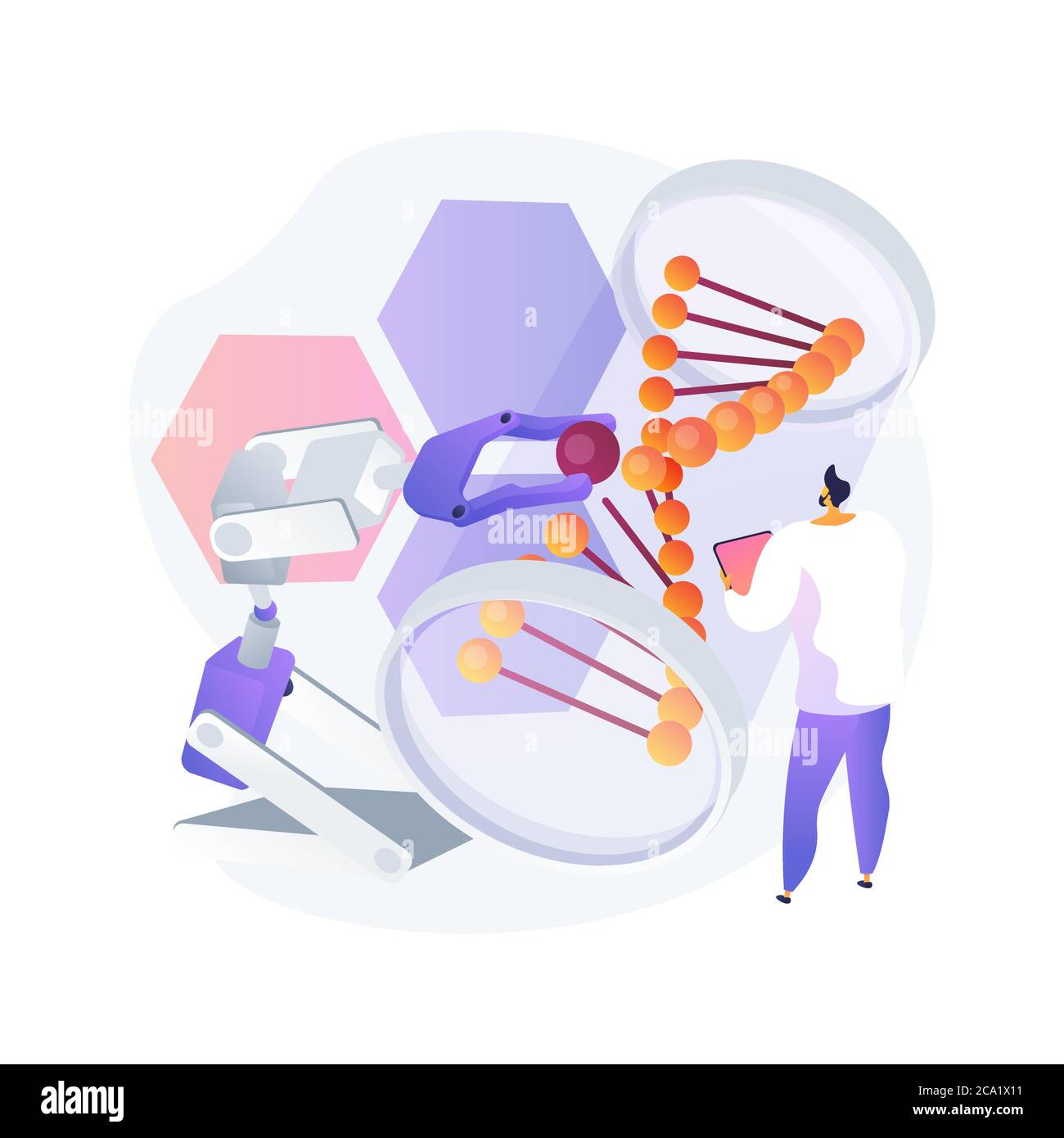 Lab mouse researcher Cut Out Stock Images & Pictures - Alamy