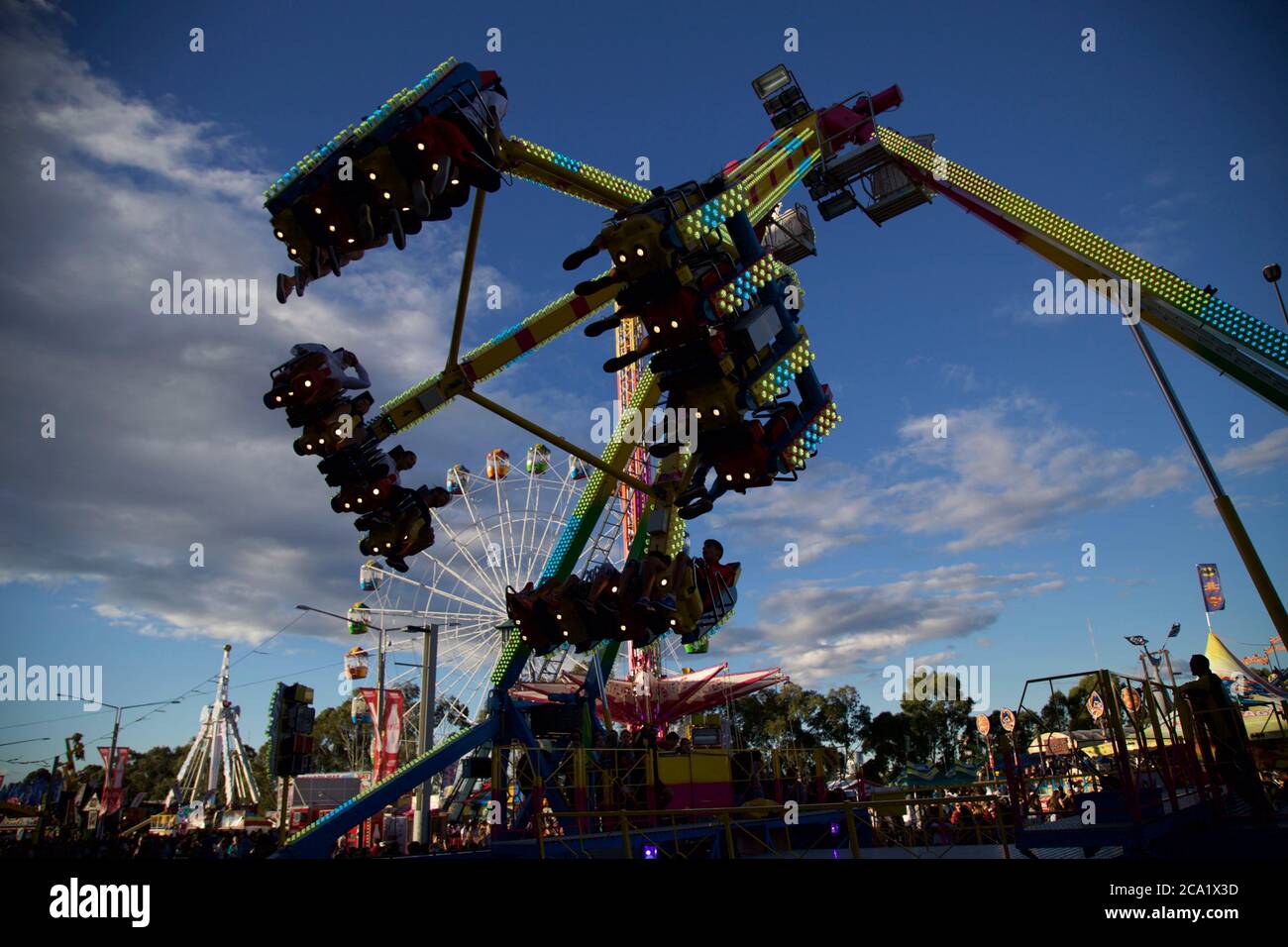 The freak out ride at the Sydney Royal Easter Show Stock Photo - Alamy