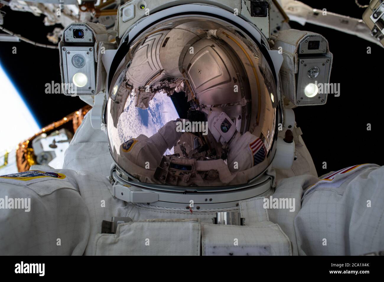 NASA astronaut and Expedition 63 Commander Chris Cassidy takes a selfie ...