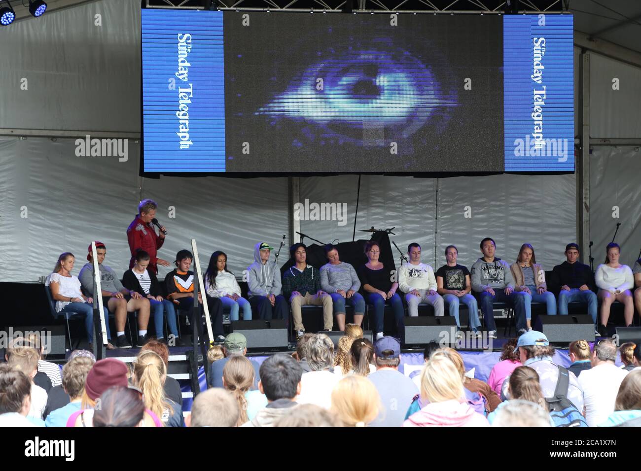 Anthony Laffan Comedy Hypnotist on The Sunday Telegraph Stage on the ...