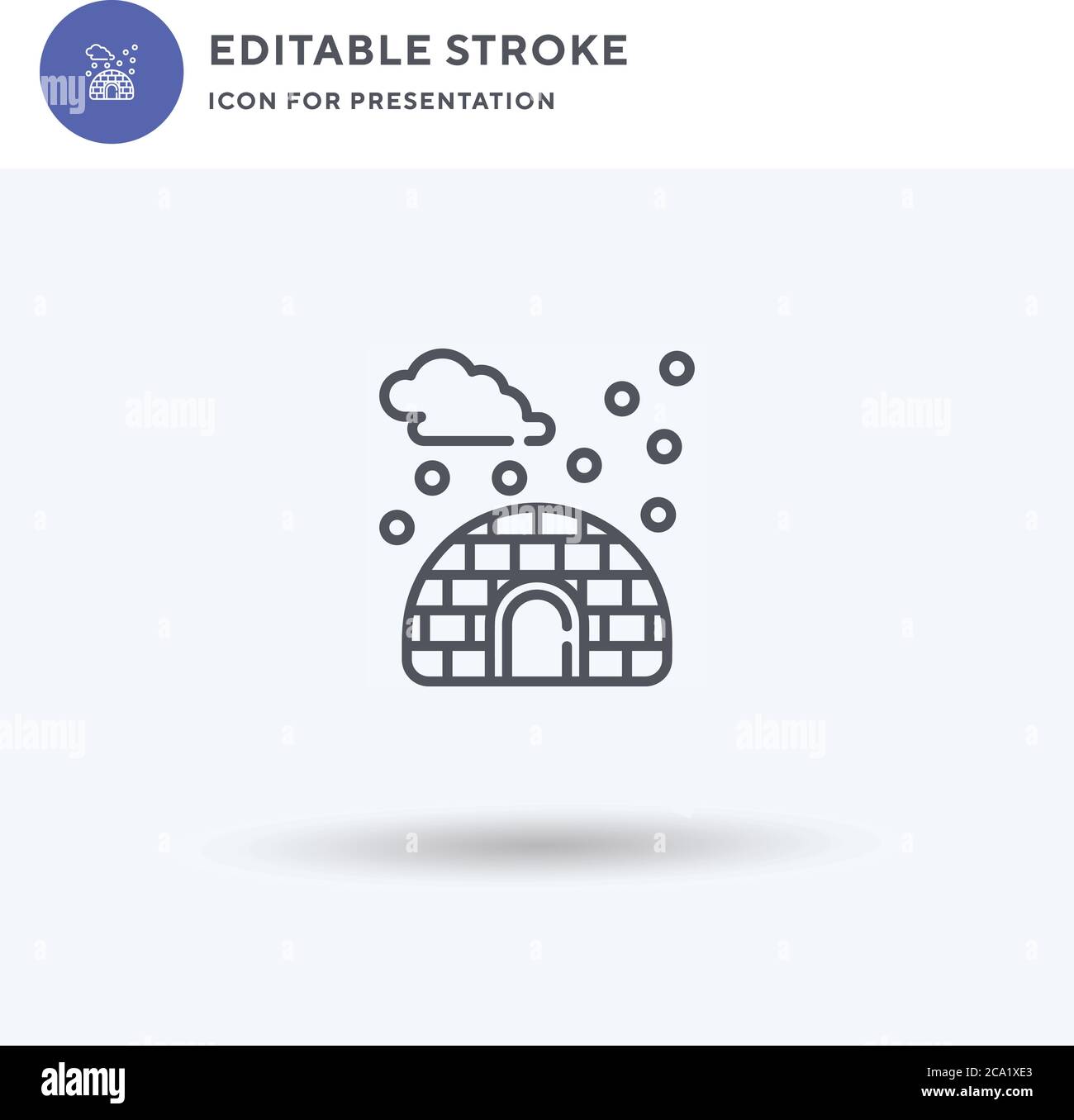 Igloo icon vector, filled flat sign, solid pictogram isolated on white ...