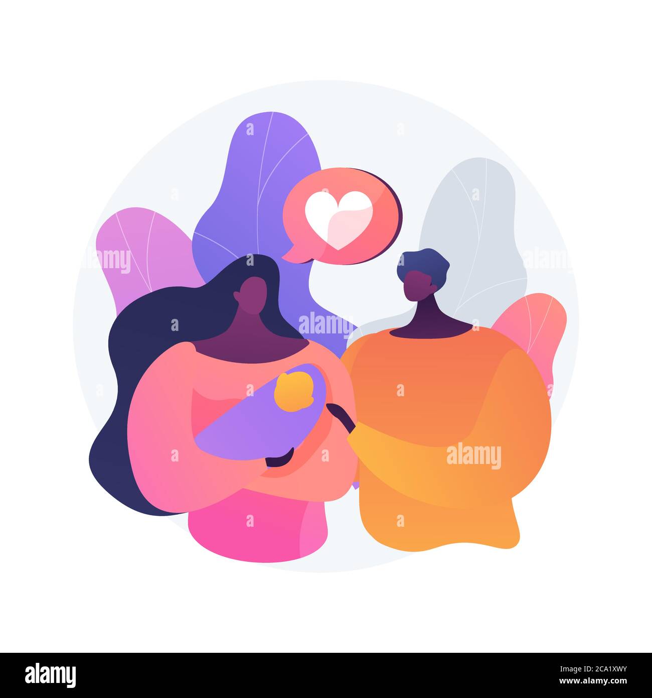 Foster parent abstract concept vector illustration Stock Vector Image ...