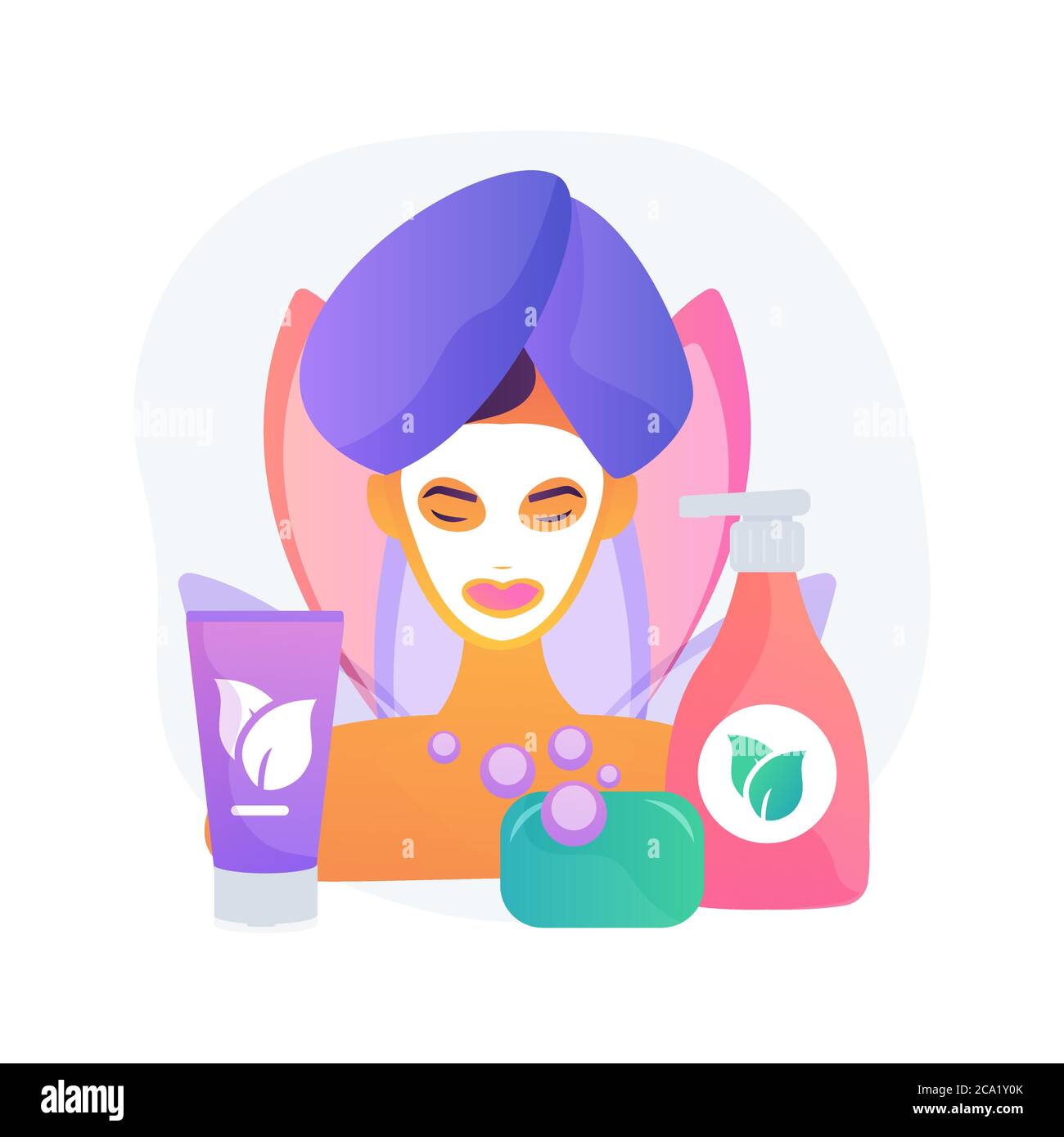 Organic cosmetics abstract concept vector illustration Stock Vector ...