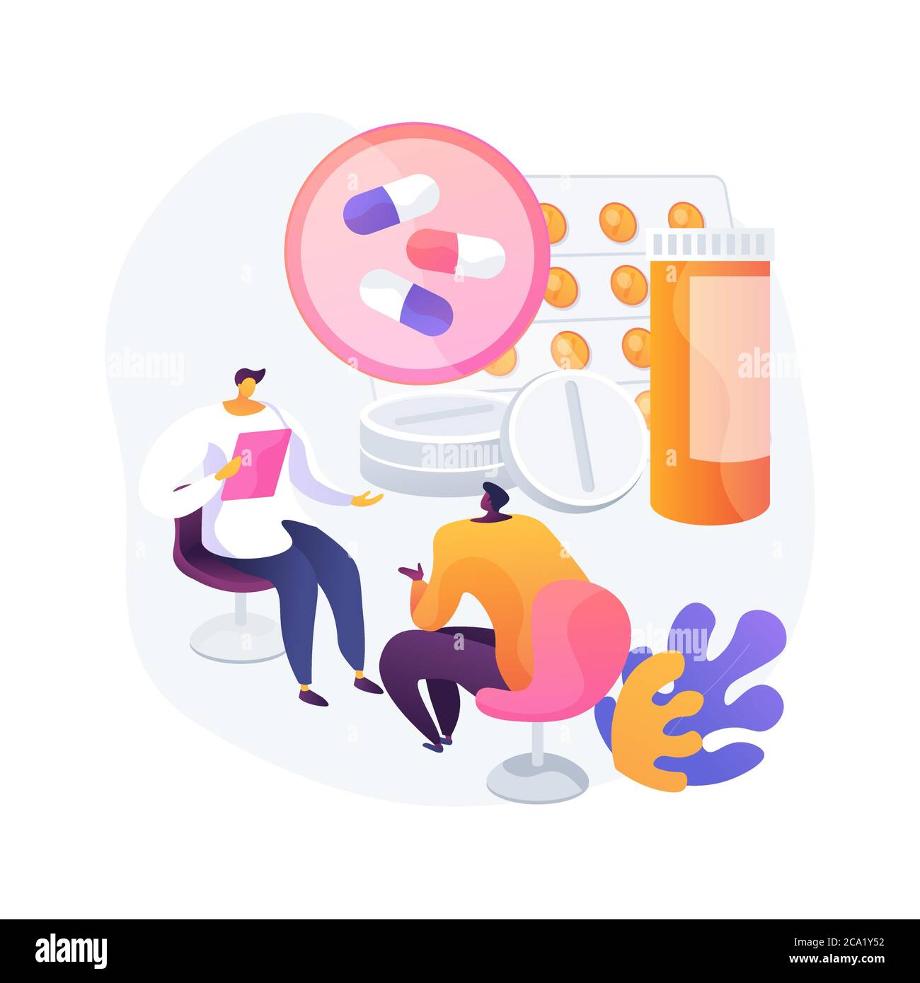 Drug monitoring abstract concept vector illustration Stock Vector Image ...