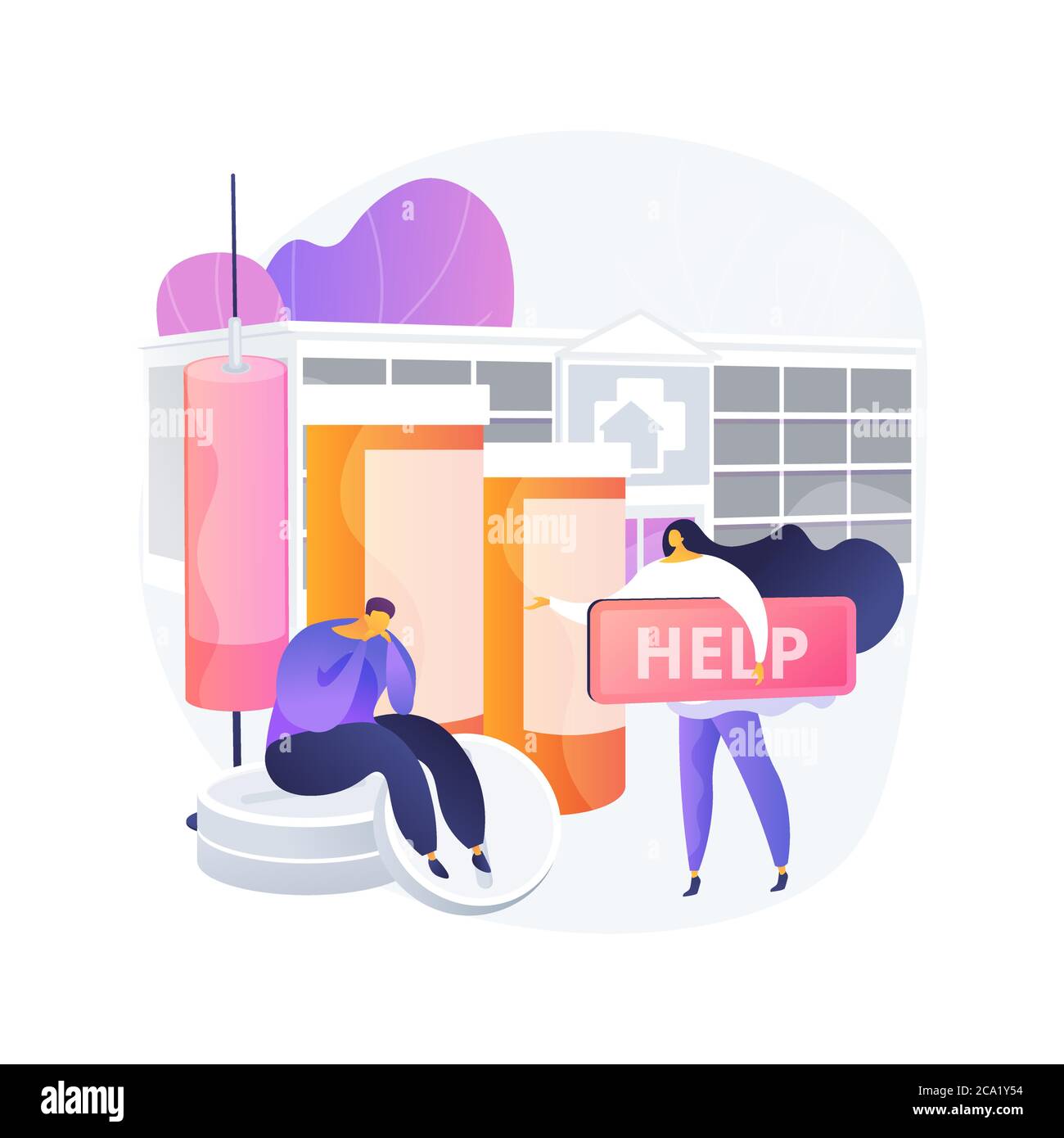 Drug Rehab Center Abstract Concept Vector Illustration Stock Vector