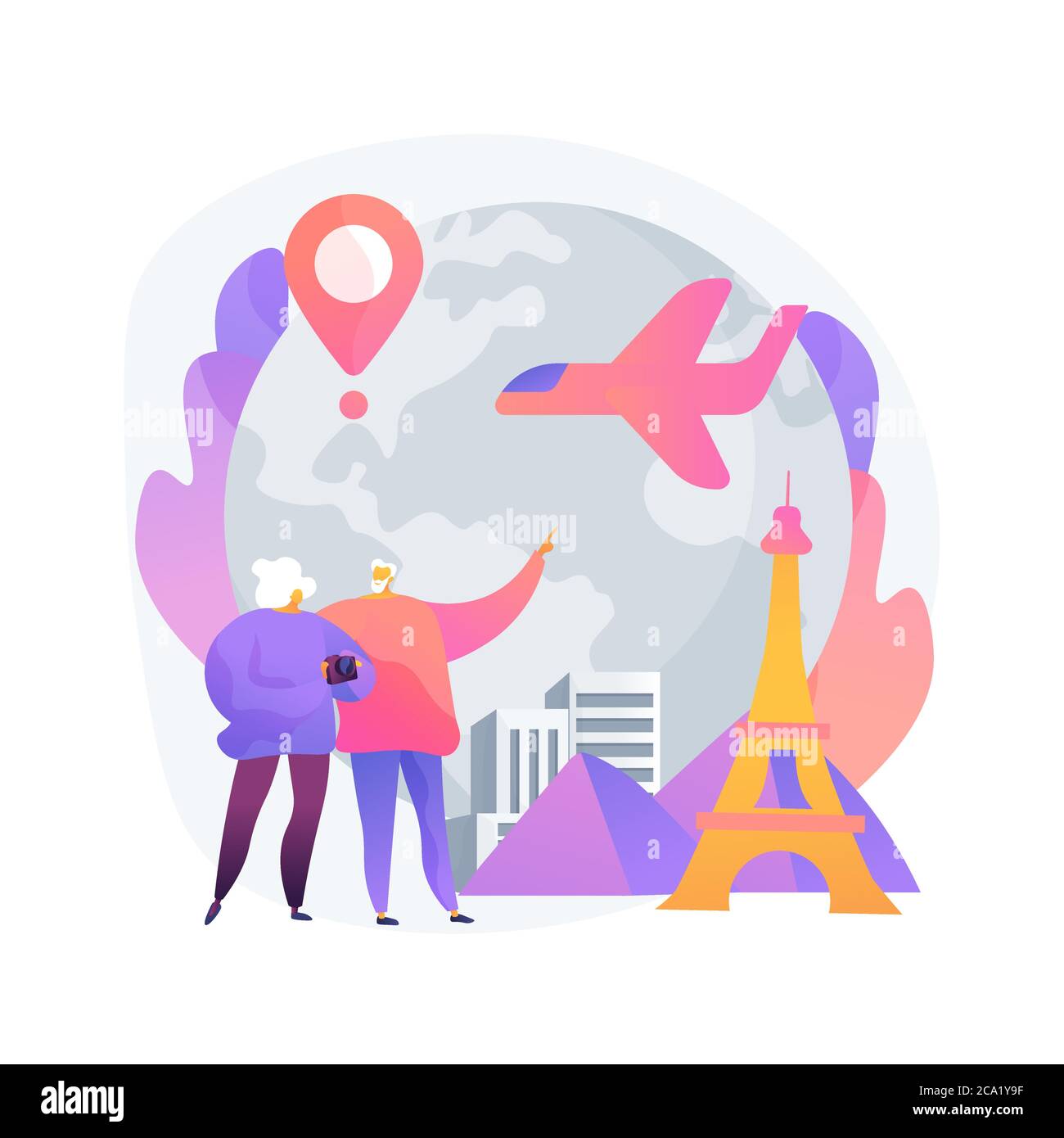 Retirement travel abstract concept vector illustration Stock Vector ...