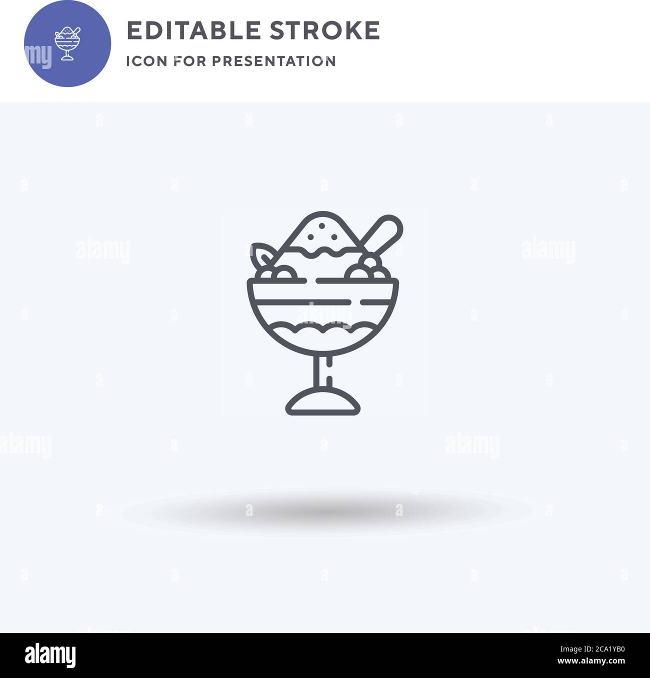 Shaved Ice icon vector, filled flat sign, solid pictogram isolated on white, logo illustration ...