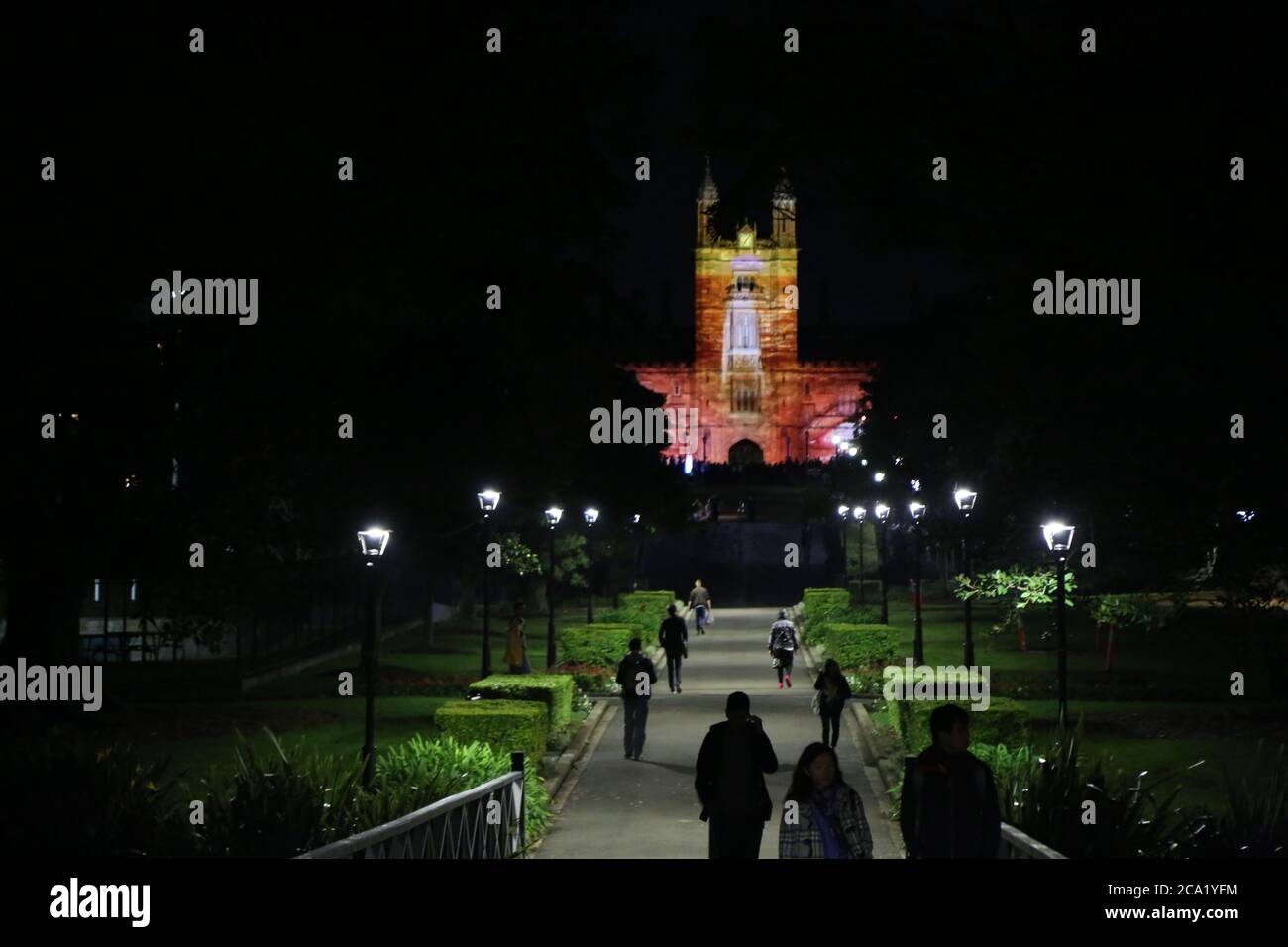 The University of Sydney Quadrangle building viewed from Victoria Park ...
