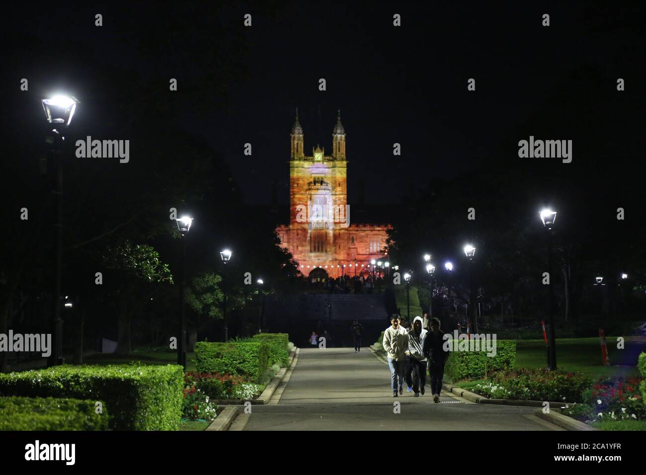The University of Sydney Quadrangle building viewed from Victoria Park ...