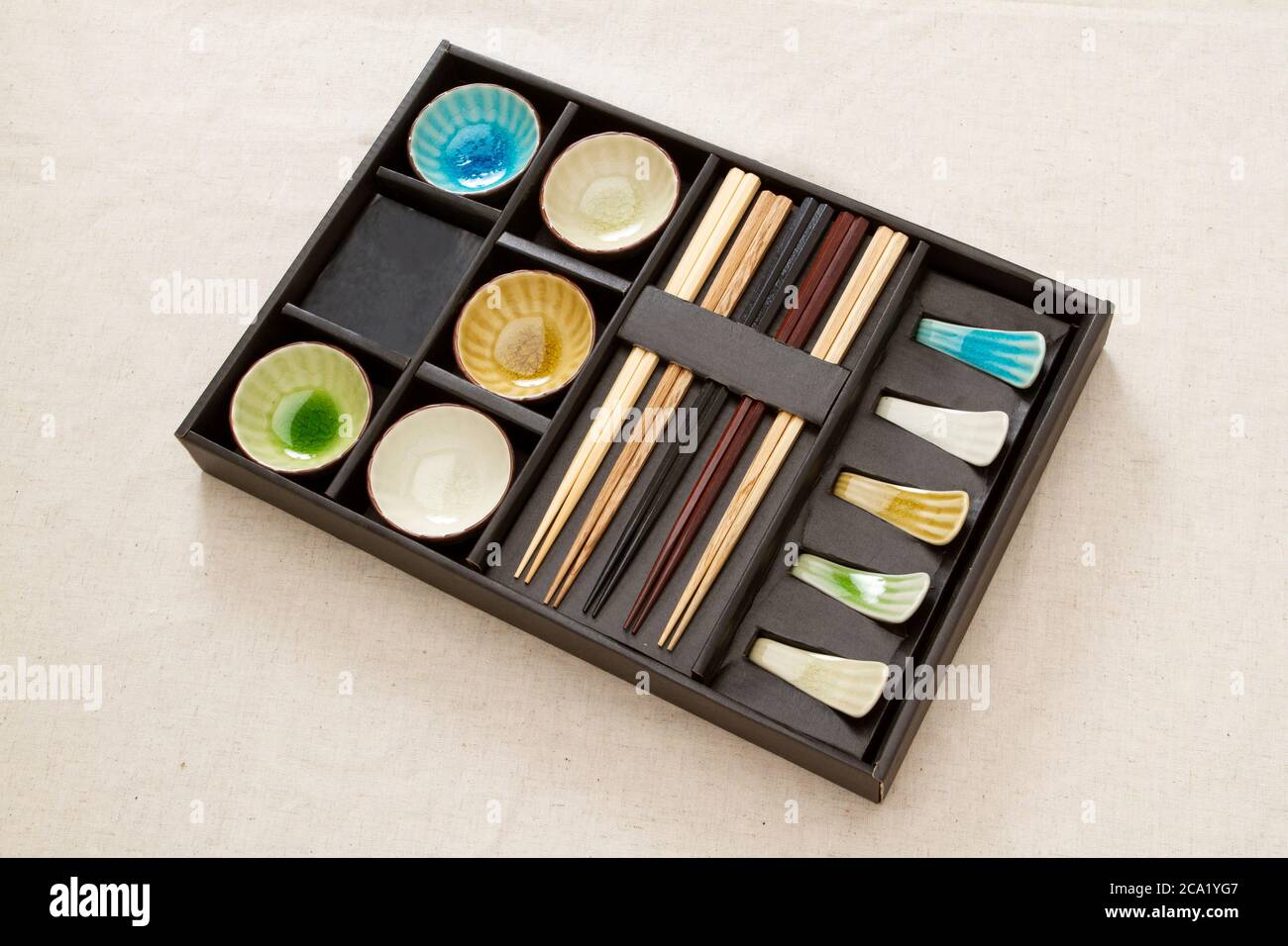 set of sushi dinnerware Stock Photo - Alamy