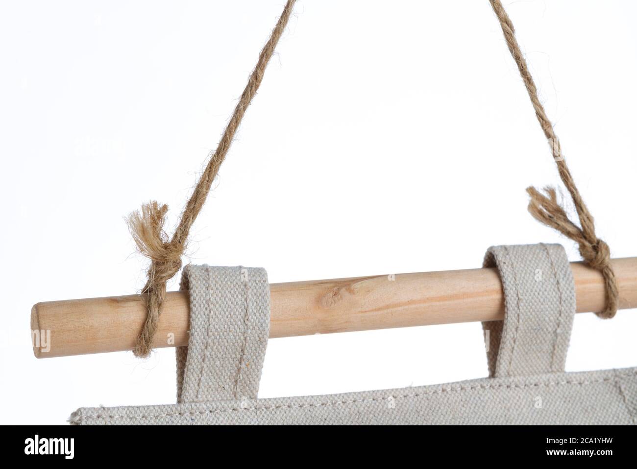 wooden board with rope Stock Photo - Alamy