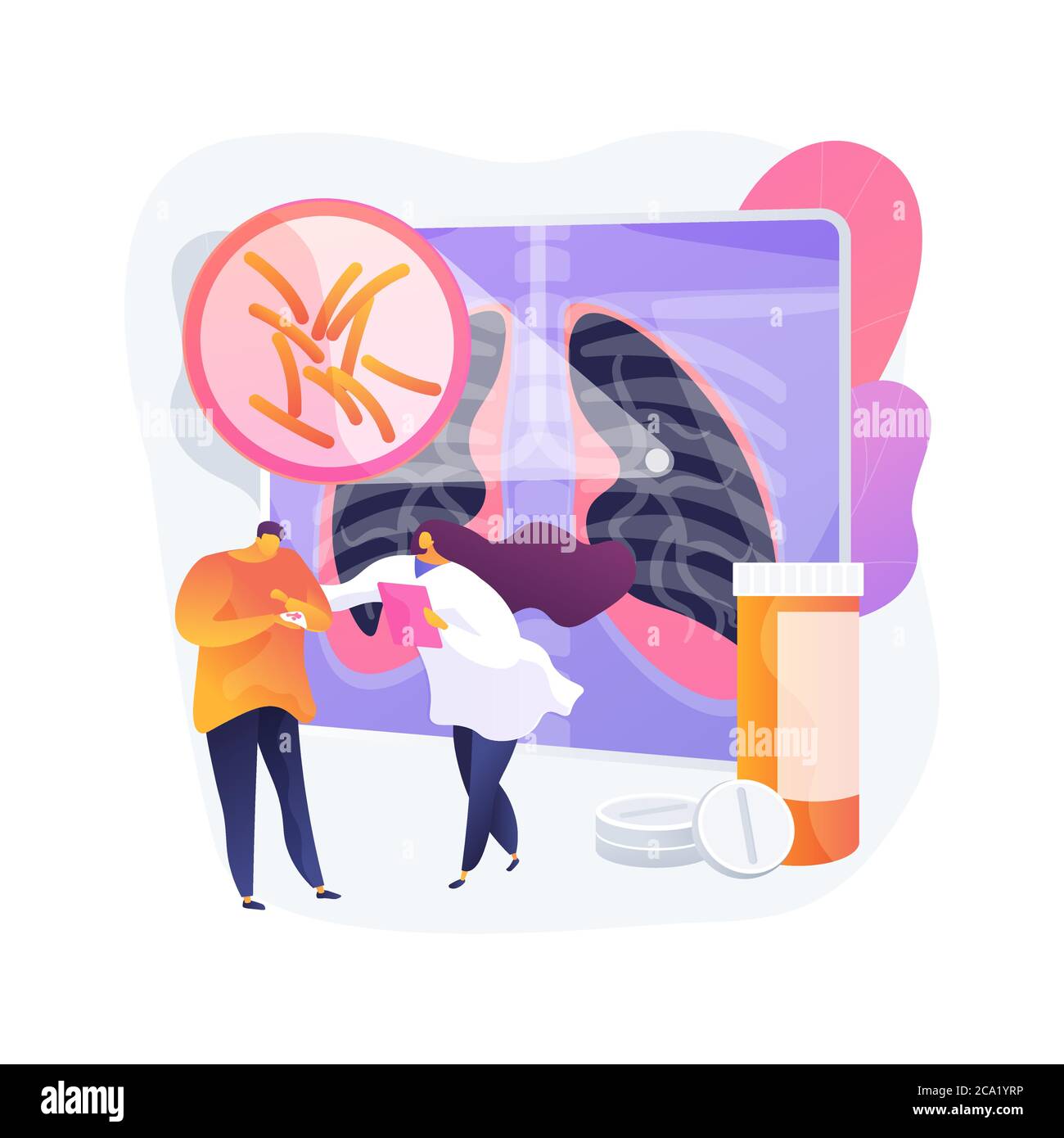 Tuberculosis infographic Cut Out Stock Images & Pictures - Alamy