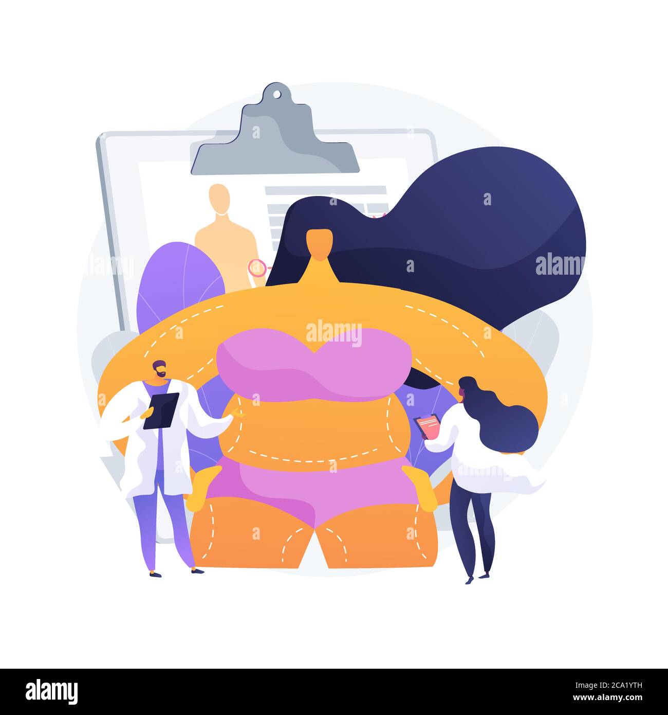 Body contouring abstract concept vector illustration Stock Vector Image ...