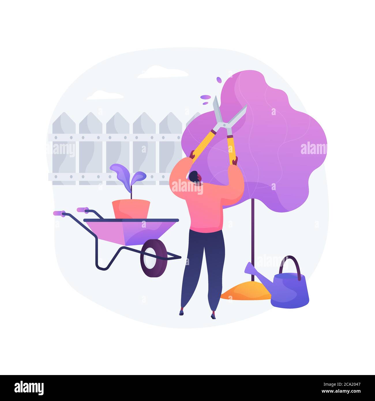 Garden maintenance abstract concept vector illustration Stock Vector ...