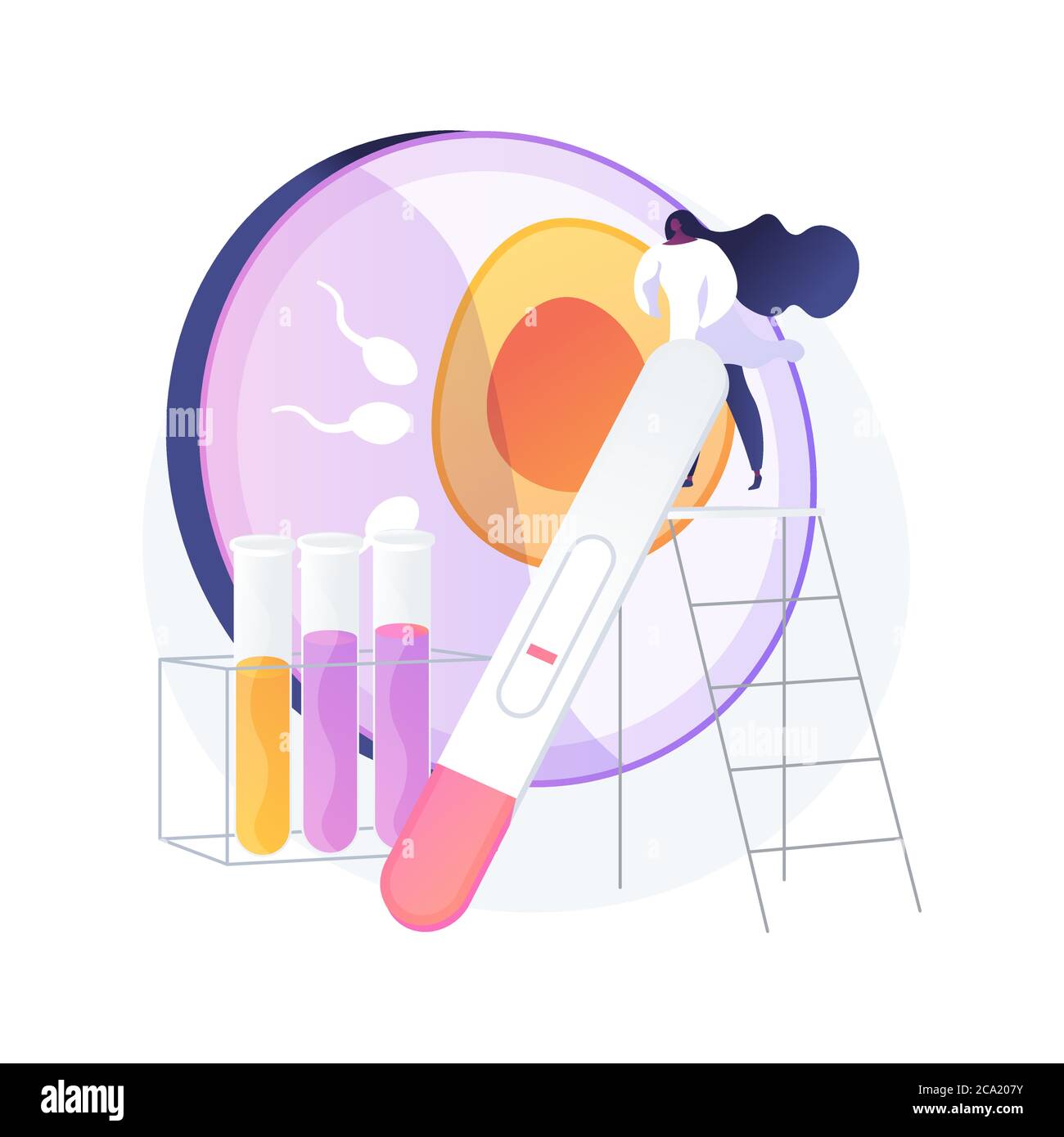 Infertility diagnosis abstract concept vector illustration Stock Vector ...