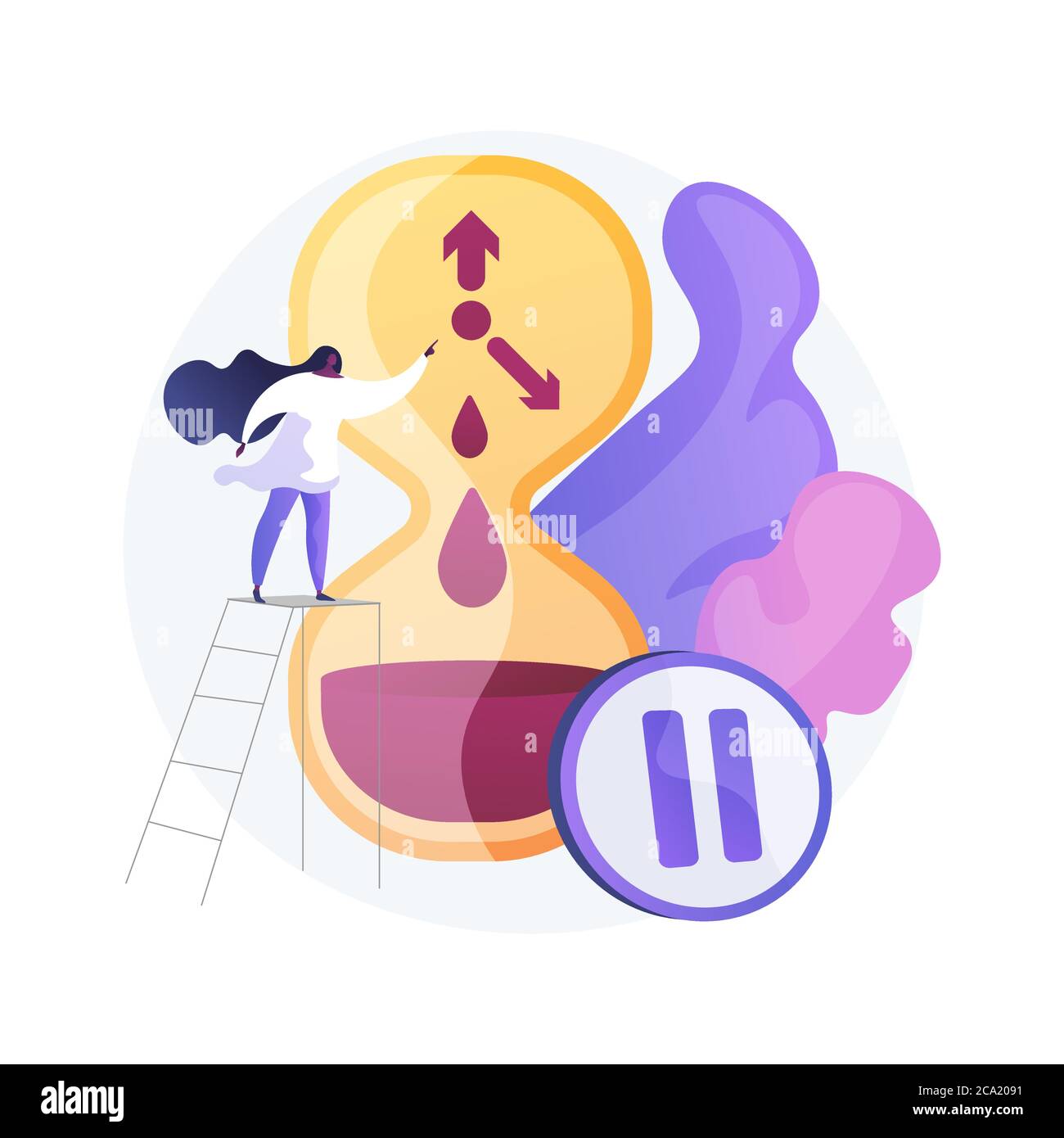 Menopause abstract concept vector illustration Stock Vector Image & Art ...