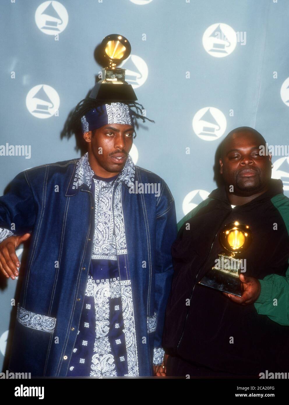Los Angeles, California, USA 28th February 1996 (L-R) Rapper Coolio ...