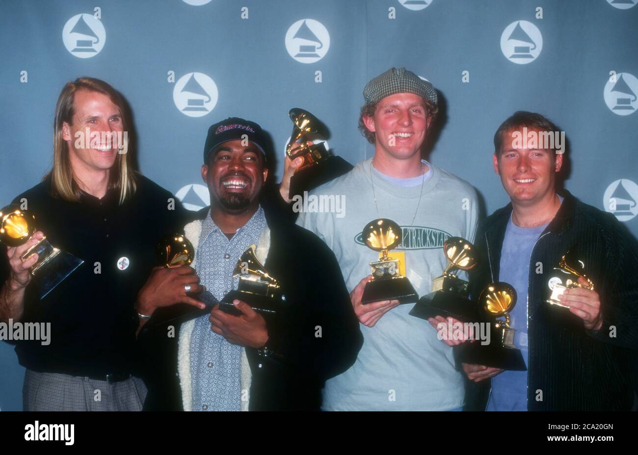 Los Angeles, California, USA 28th February 1996 (L-R) Musicians Jim ...