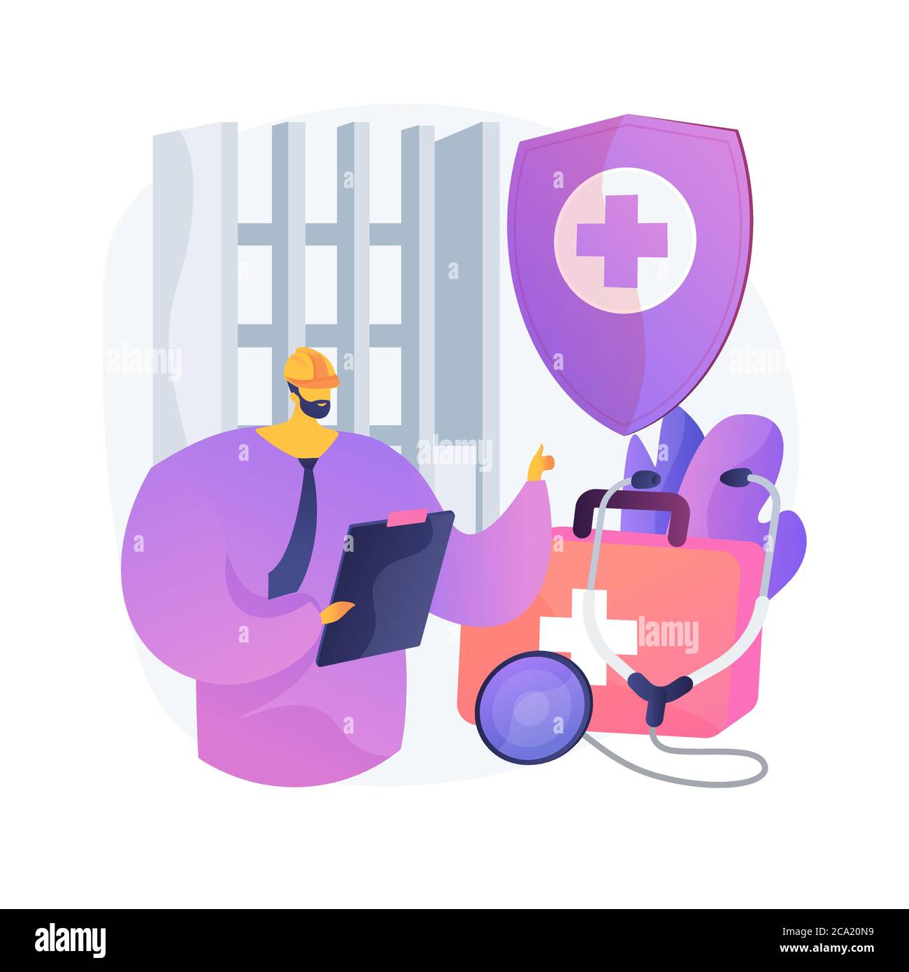 Occupational health abstract concept vector illustration Stock Vector ...