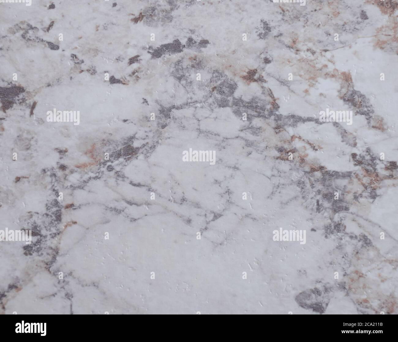 Gray marble, polished natural stone surface with black veins ...